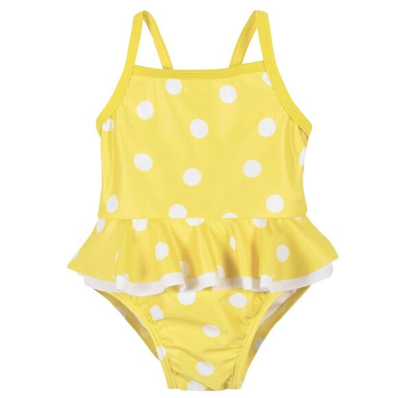 Gerber | Swim | Gerber Yellow Polka Dot Bathing Suit Sz 36 M Swimsuit ...